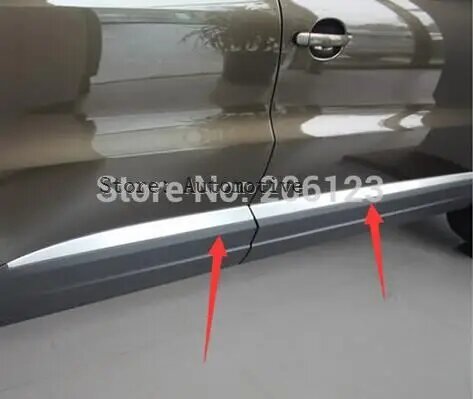 Боковые молдинги для кузова, украшение боковой двери, нержавеющая сталь 304 для VW 2008-2015 для Volkswagen TIGUAN