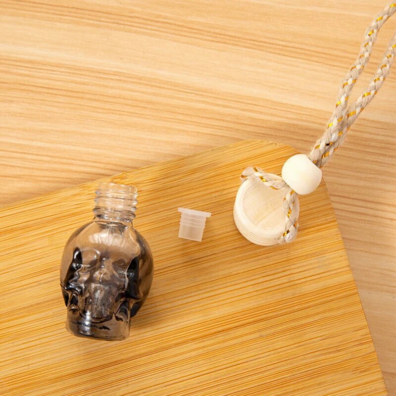 Градиентный флакон для духов в виде черепа, подвесная пустая бутылка, освежитель воздуха, ароматизатор