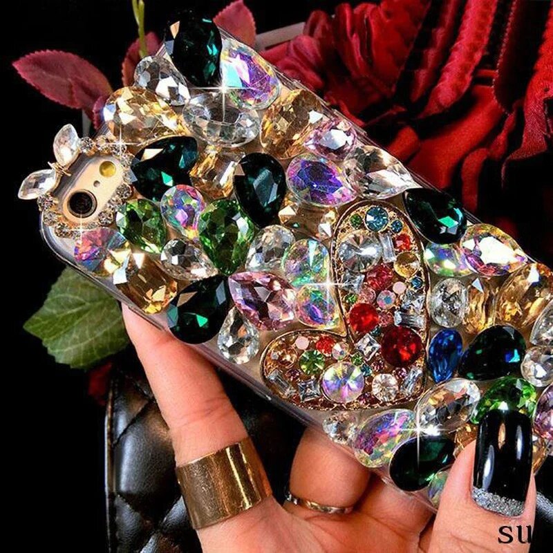 Чехол со стразами для iPhone 17 Air 16 16e 15 14 13 12 11 8 7 Pro Max mini Plus X XS XR SE 2020 2022, чехол-накладка с бриллиантами