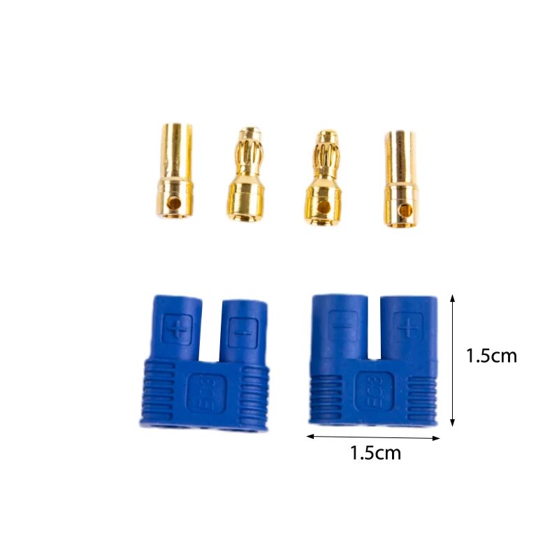 EC3 разъем для аккумулятора RC LiPo, Цвет: EC3
