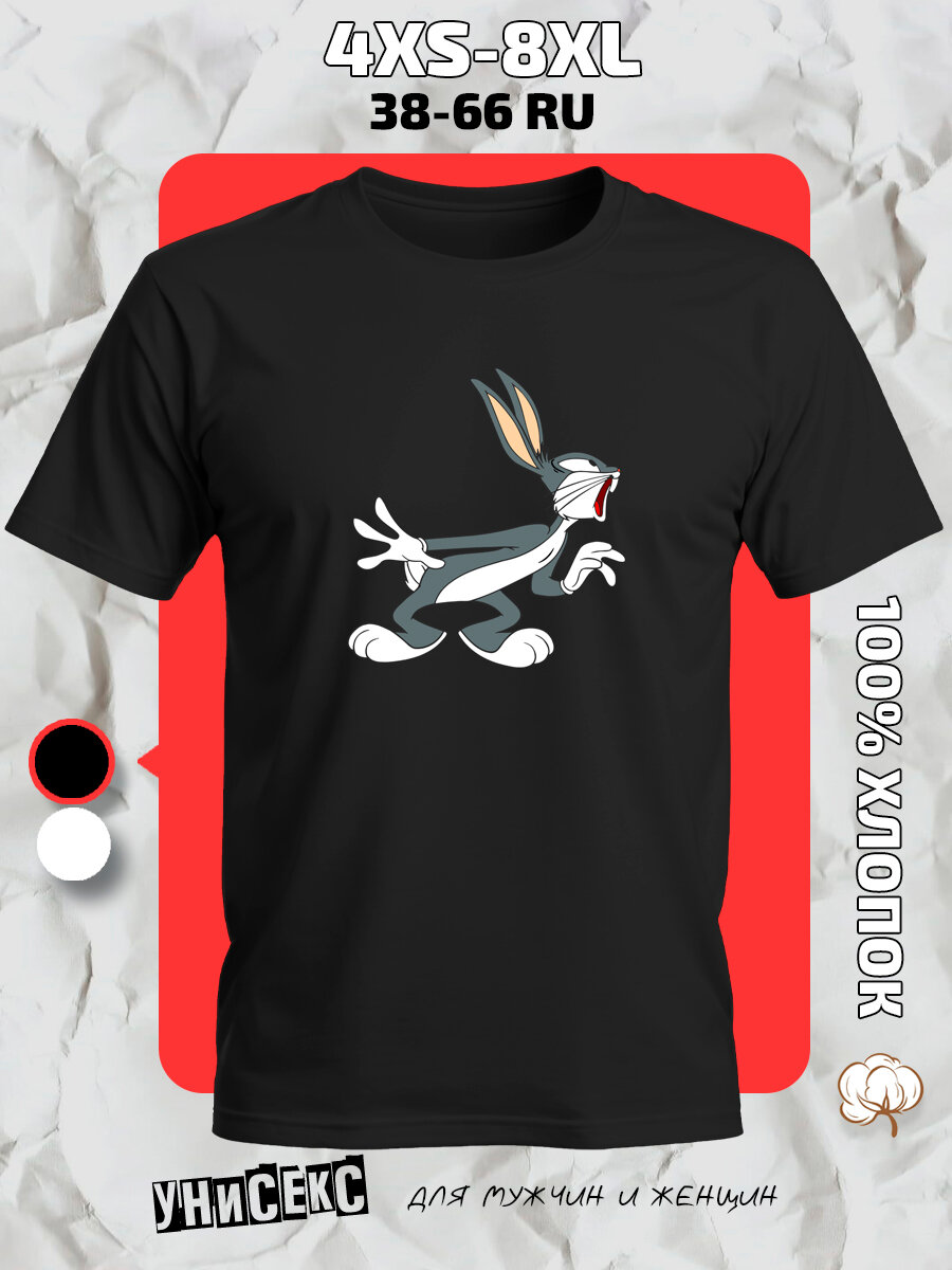 Футболка с принтом Багз банни bugs bunny