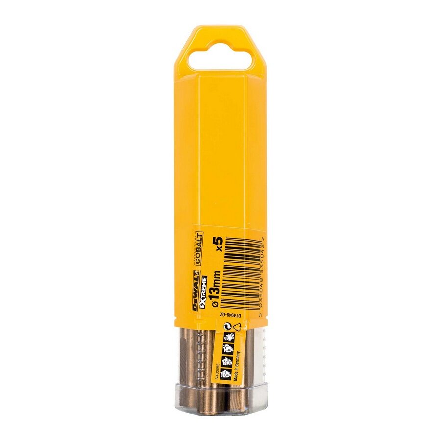 Набор сверл по металу HSS-E CO11.5х142х91мм,5шт DT4946-QZ DeWalt