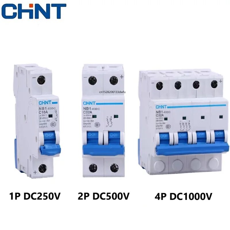 Автоматический выключатель CHINT NB1-63DC 1P DC250V, 20А