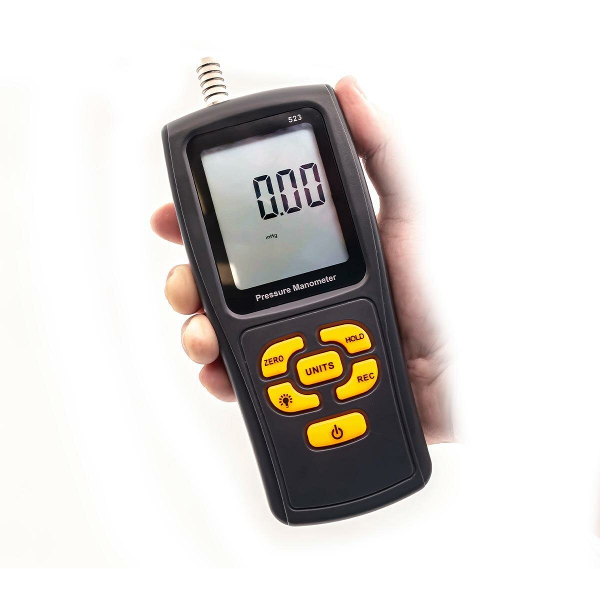 Манометр до 10кпа HT Model: GT(523) с ЖК-дисплеем и с подсветкой - дифференциальный измеритель давления воздуха и давления газовых сред.