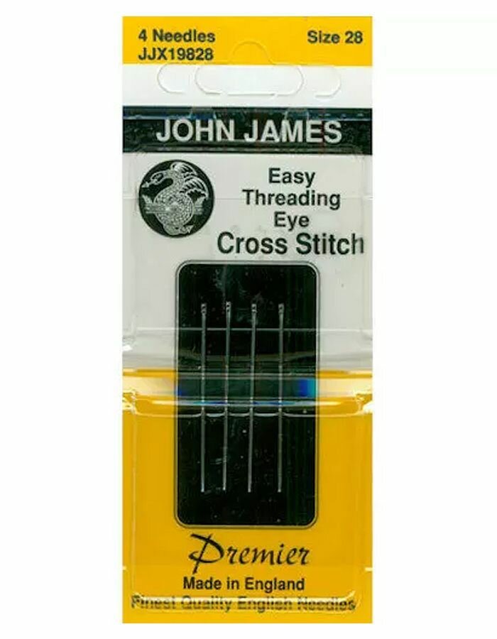 Иглы ручные легко вдеваемые № 22 (4 шт.)