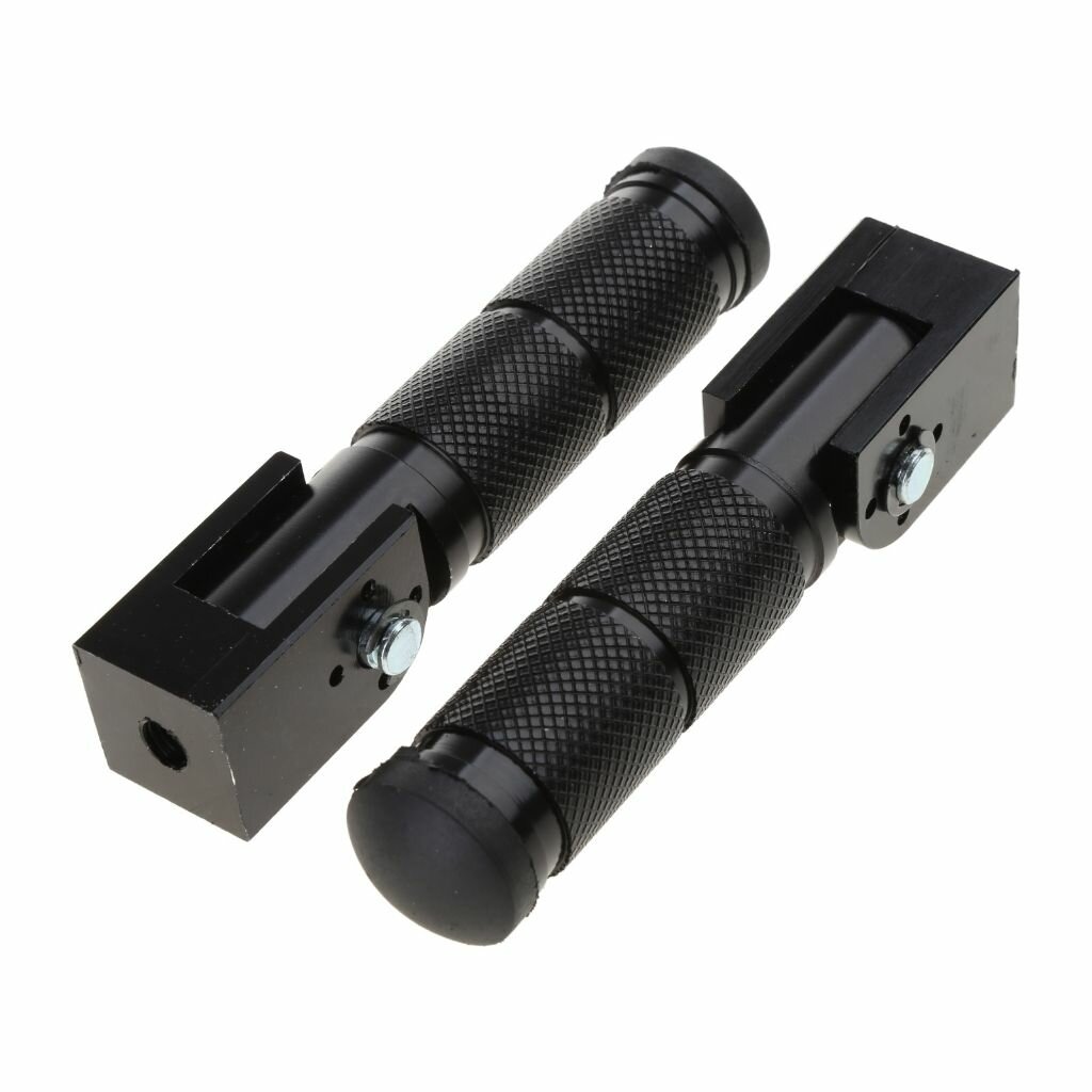 Алюминиевая подножка универсальная передняя задняя M10 для мотоцикла 90 фиксированная складная аксессуар для модификации, Черный