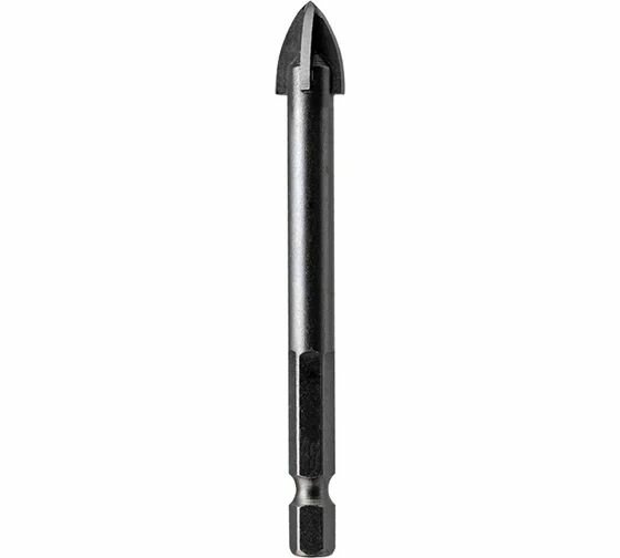 Сверло по стеклу и керамике 3 мм, 4 грани, шестигранный хвостовик KRANZ KR-91-0646