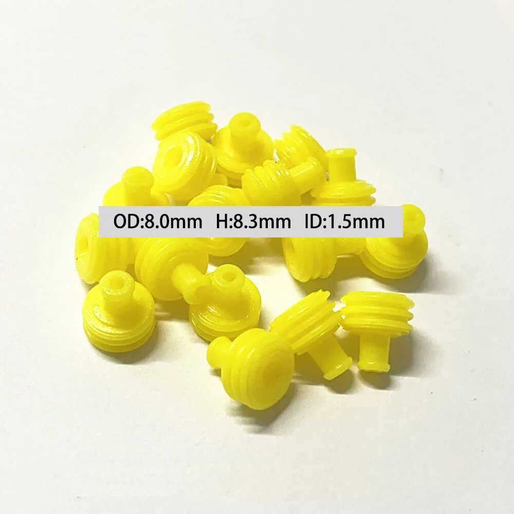 Штекеры RiccoDi, OD:8.0mm, H:8.3mm, ID:1.5mm, 100шт, 526