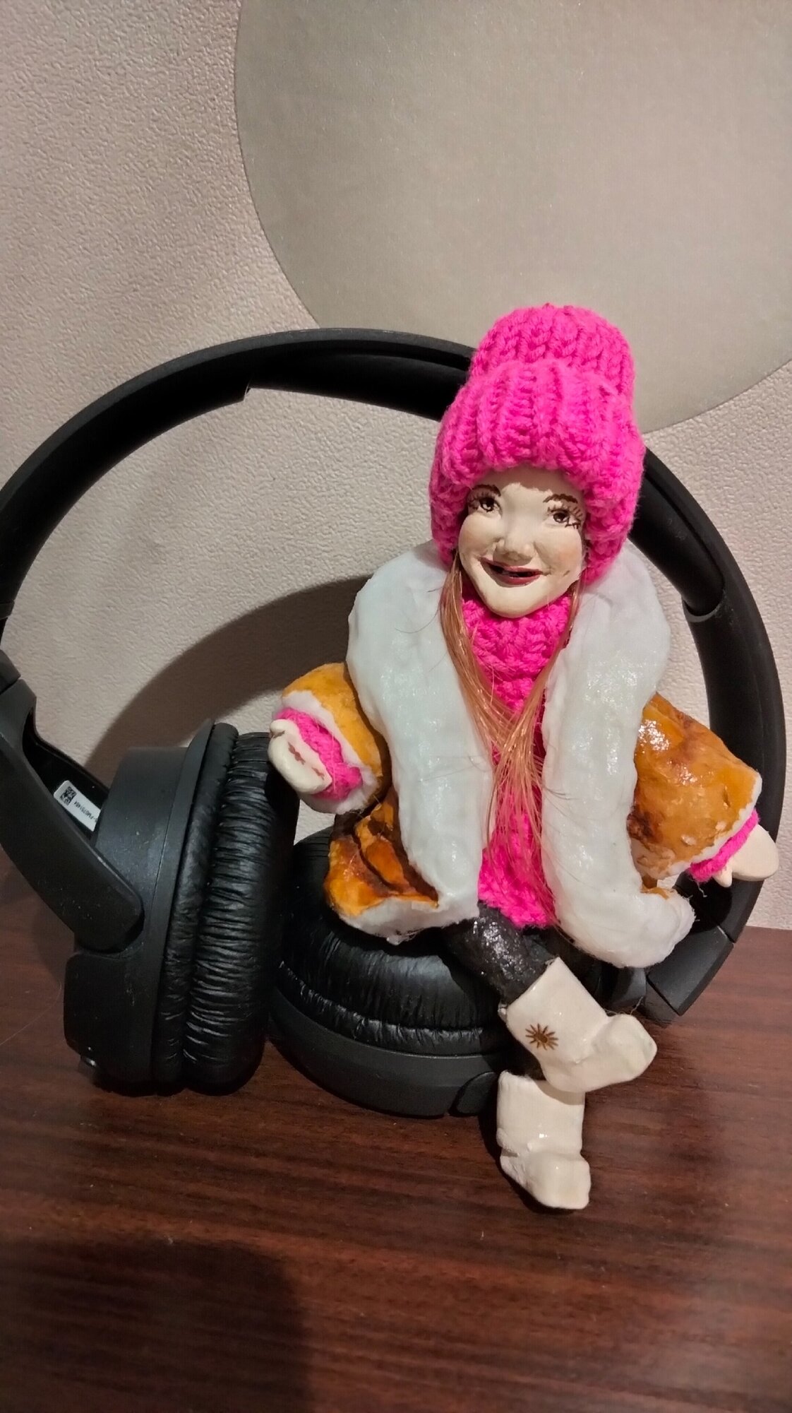 Ватная елочная игрушка Лиза