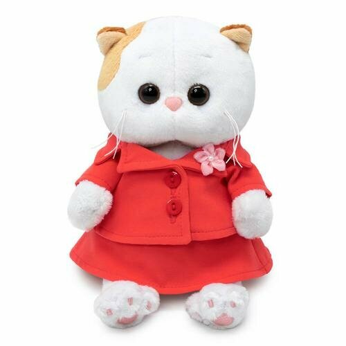 Budi Basa Мягкая Игрушка Кошечка Ли-Ли BABY в коралловом костюмчике (20см, в подарочной коробке) LB-