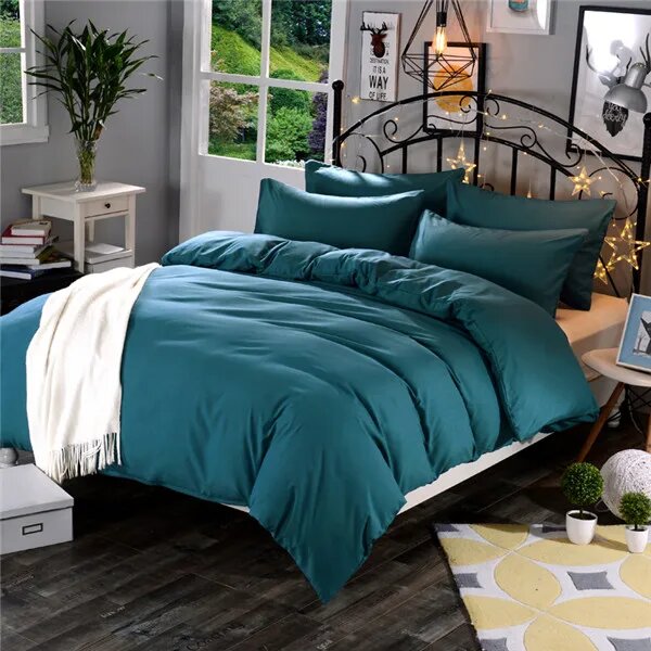 Пододеяльник бирюзовый 180x220 см LAGMTA