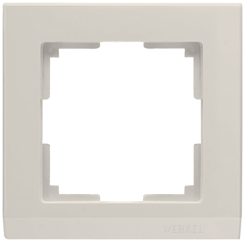 Рамка WERKEL Stark на 1 пост (слоновая кость) WL04-Frame-01-ivory 2шт