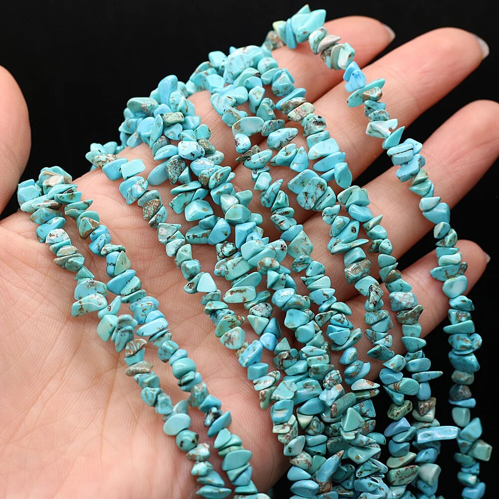 Хризолит 3x5-4x6 мм для создания украшений Blue Turquoise