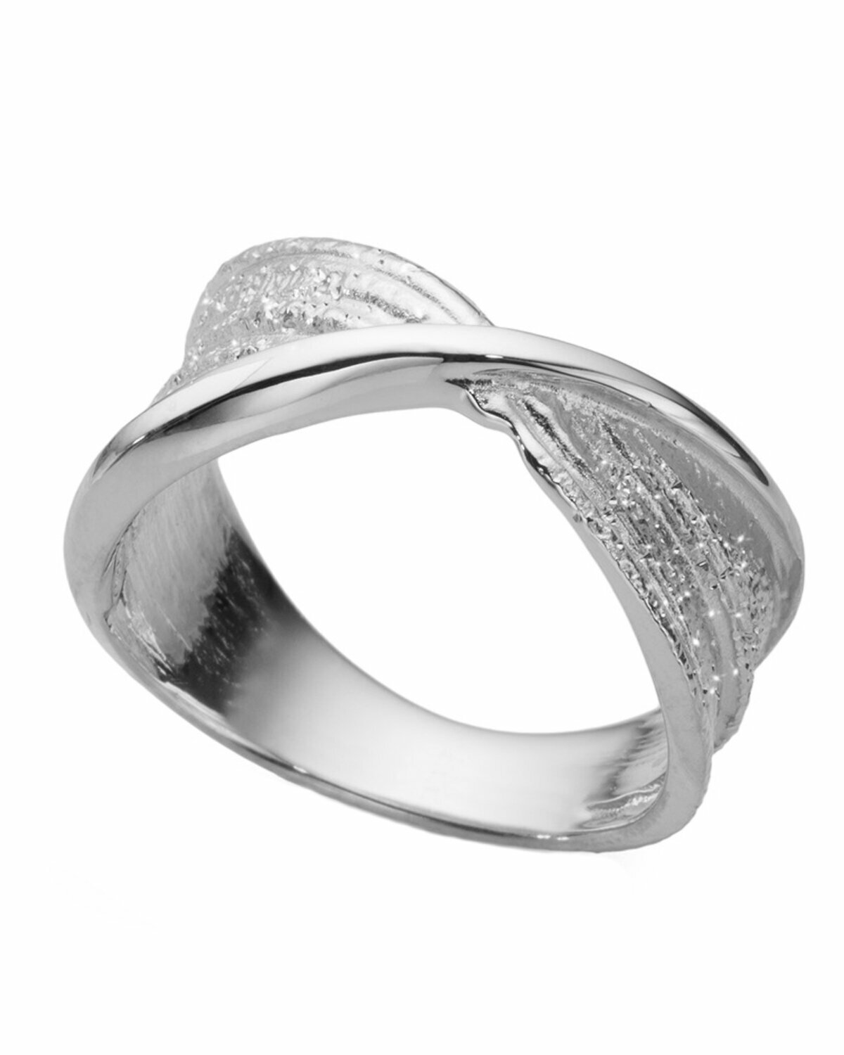 Кольцо тонкое, серебро, 925 проба, родирование