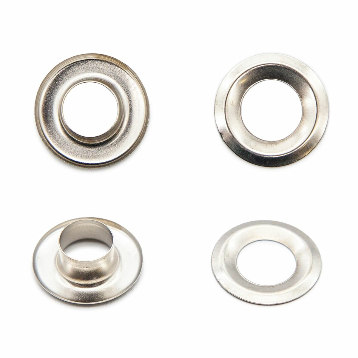 Люверс №24 (d-9,2мм, h-6,32мм) металл (уп. 100шт) NEW STAR (никель)