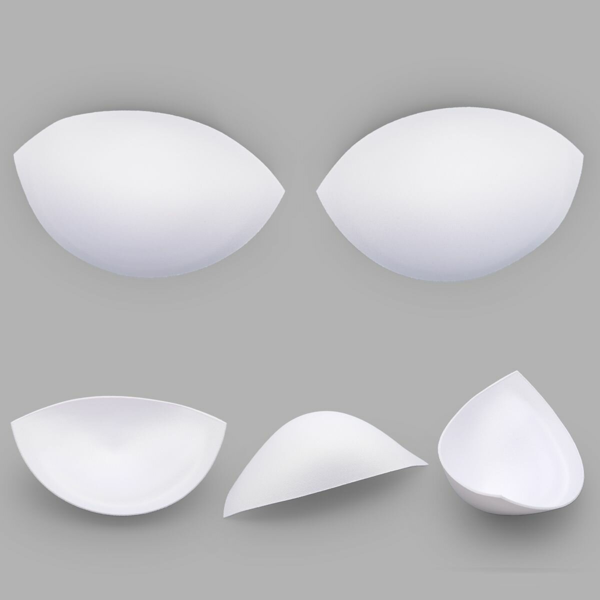 BC-53.18 (53.88) Чашки для бюстгальтера без уступа с наполнен. и эфф. push-up, р.80, белый, Antynea