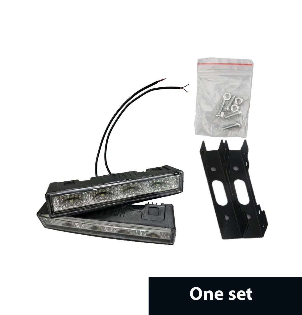 2 шт. светодиодные дневные ходовые огни DRL 4 светодиодные автомобильные светодиодные фонари 6000K черный корпус белого цвета 12 В автомобильные аксессуары