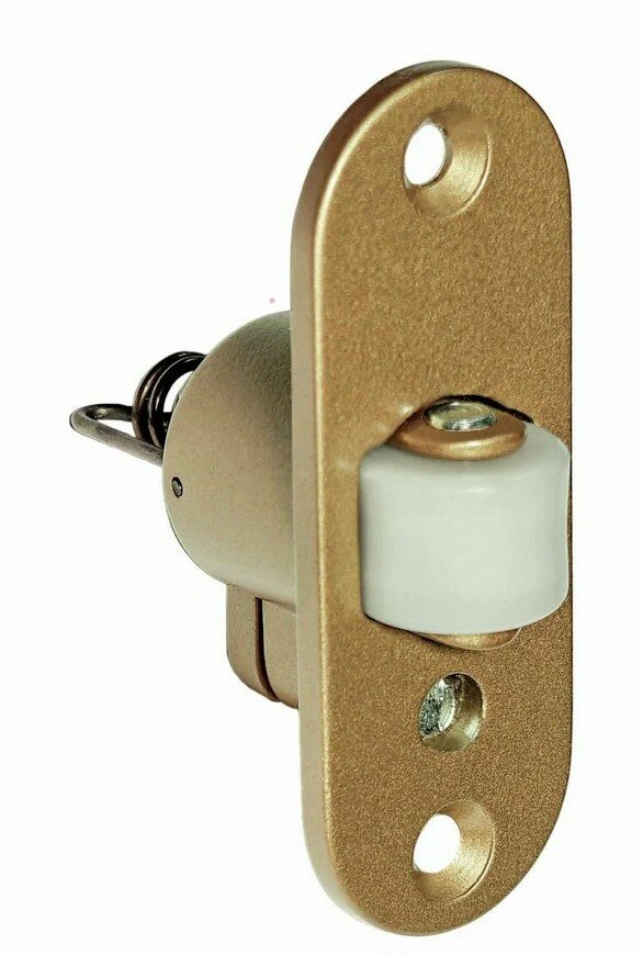 Роликовая защёлка Nord Lock. Порошковая окраска под латунь.