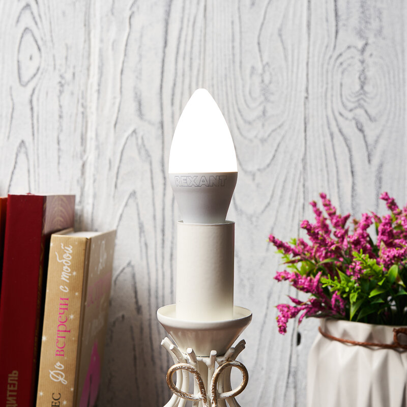 Rexant Лампа светодиодная Свеча (CN) 9,5 Вт E14 903 лм 4000 K нейтральный свет