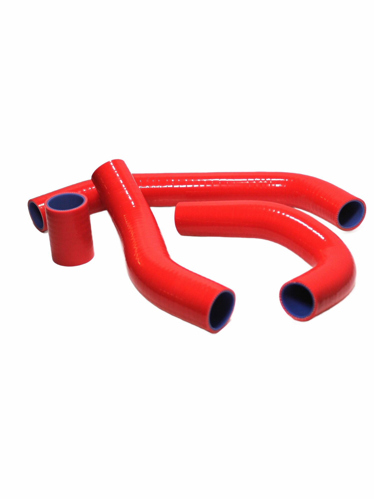 Патрубки радиатора для а/м УАЗ Патриот для двигателя IVECO (комплект из 4-х шт.) силикон 4 слоя