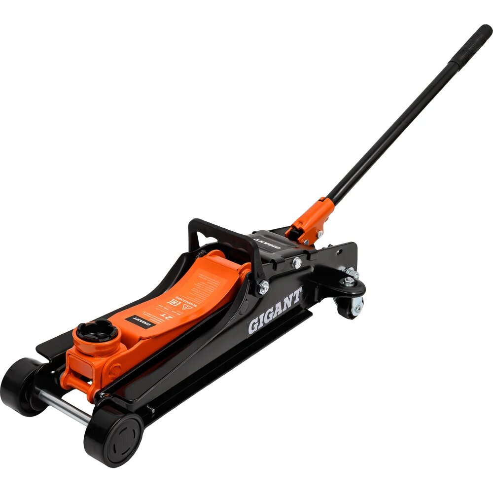 Гидравлический подкатной домкрат Gigant 2т низкий профиль, подхват-80мм, подъем-380мм, GSJL-2T