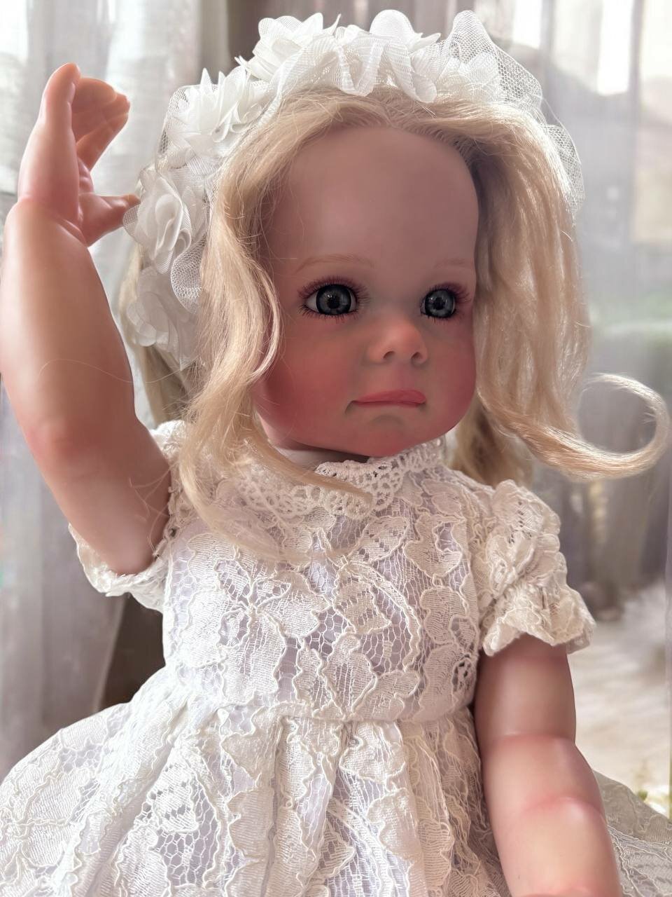 Кукла Реборн девочка силиконовая Игрушка Пупс Подарок для девочки 55 см