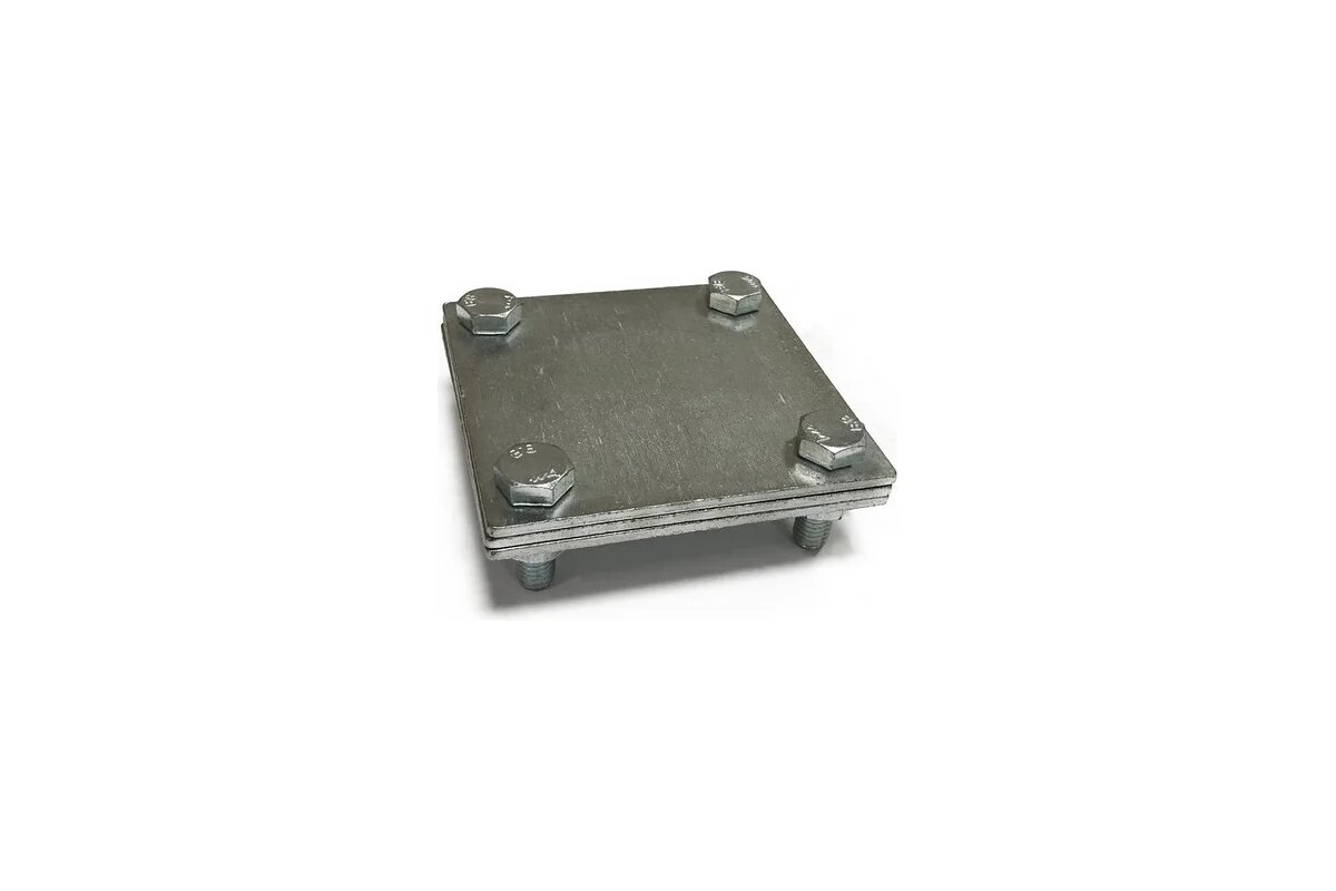 Protectpro Зажим соединительный полоса/полоса(3 пластины 70x70 мм) оцинк. 6008