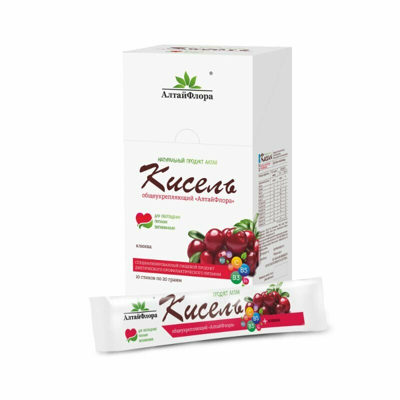 Алтайфлора Кисель общеукрепляющий порошок стик 20г N10