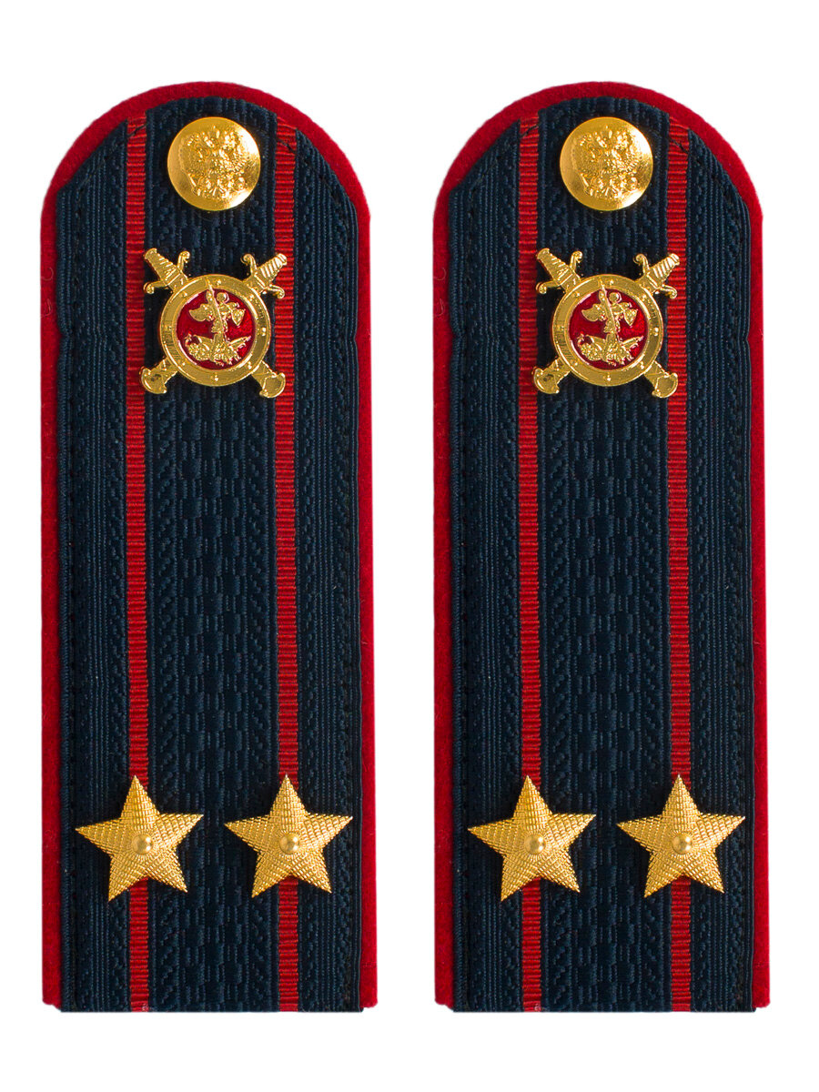 Погоны Полиции картон темно-синие Подполковник 13 см