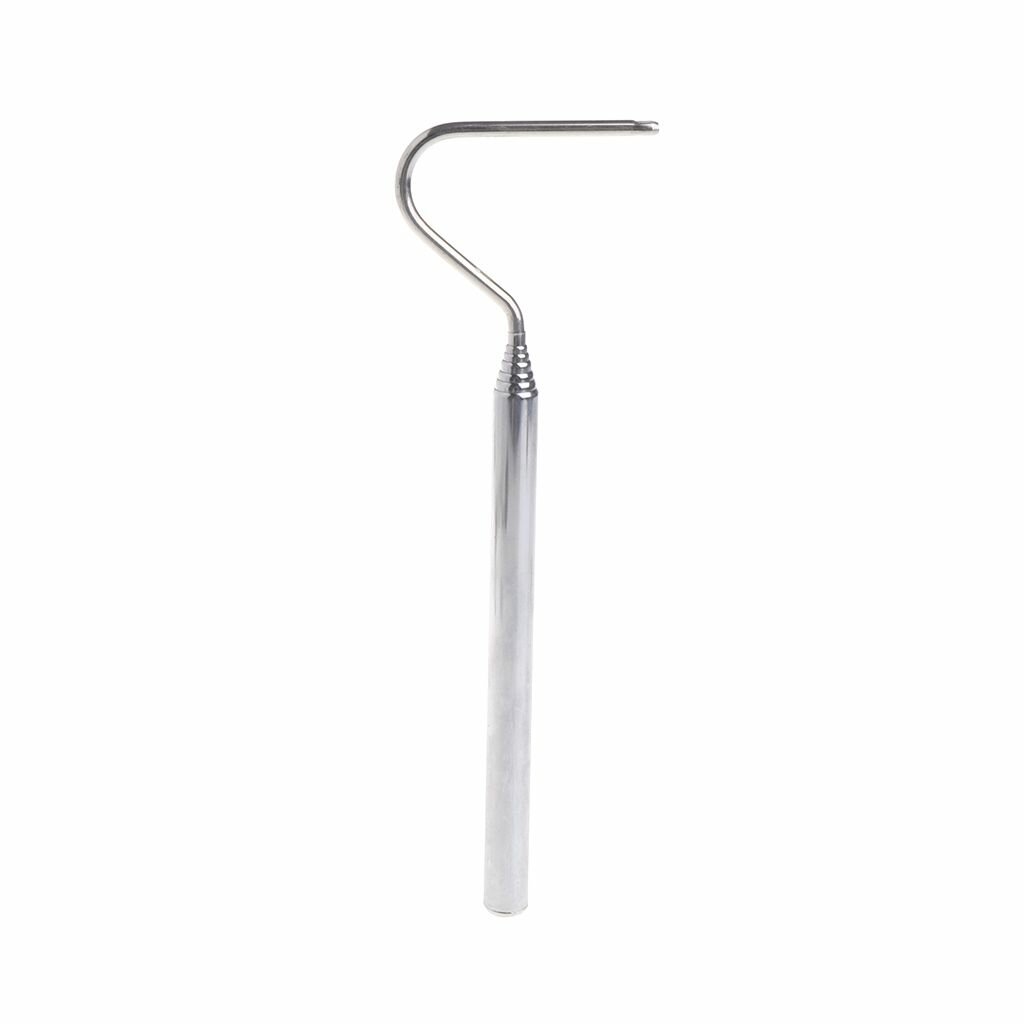 Крючок-змейка серебристого цвета из нержавеющей стали NG-03-0,68м