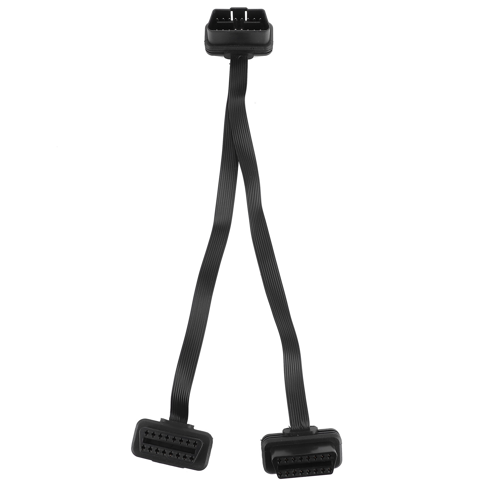 Удлинительный кабель OBD 16-контактный, прямой, мужской - двойной прямой, женский, Y-образный, разветвитель, угловой, плоский, OBD2, 0,3 метра