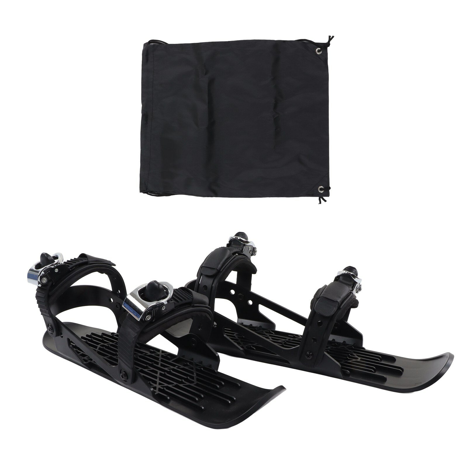 Мини-лыжные коньки, мини-лыжные ботинки, регулируемые лыжные доски, крепятся к лыжам, ботинки для скоростного спуска, зимние виды спорта для детей, черные