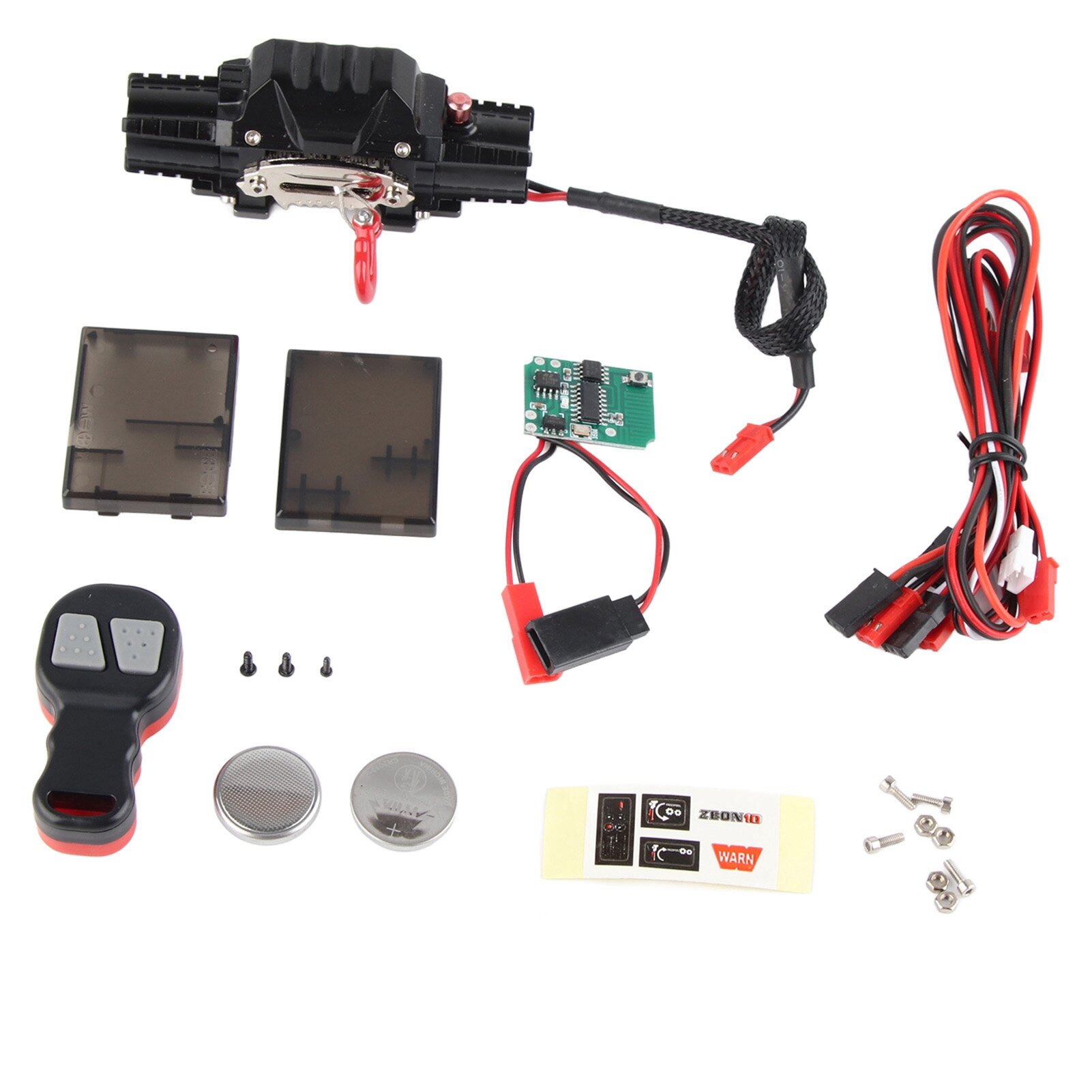 Автоматический двухмоторный радиоуправляемый контроллер-приемник для лебедки с имитацией двигателя, подходит для карбюраторных систем TRAXXAS.