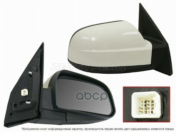 Зеркало Hyundai Tucson 04-09 (Справа/ Обогрев/ Регулировка/ 5 контактов) Sat арт. ST-HN50-940-A1