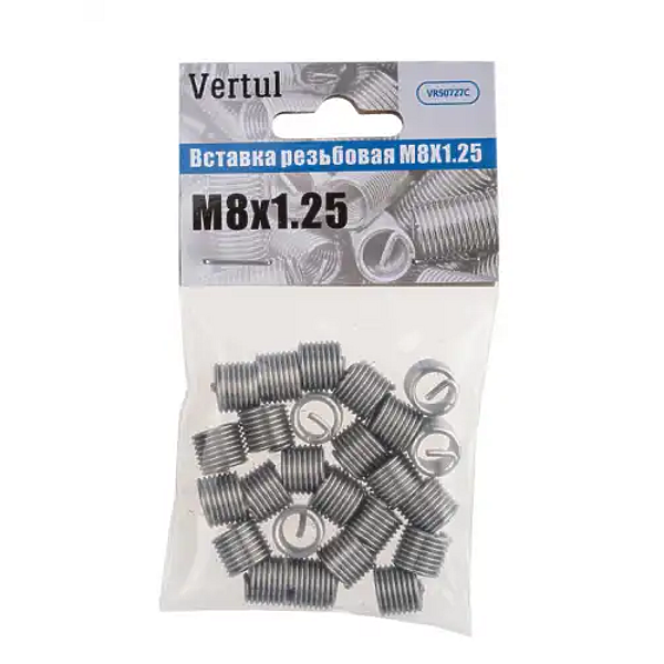VERTUL VR50727C вставка резьбовая m8x1.25 (упак.25шт)\