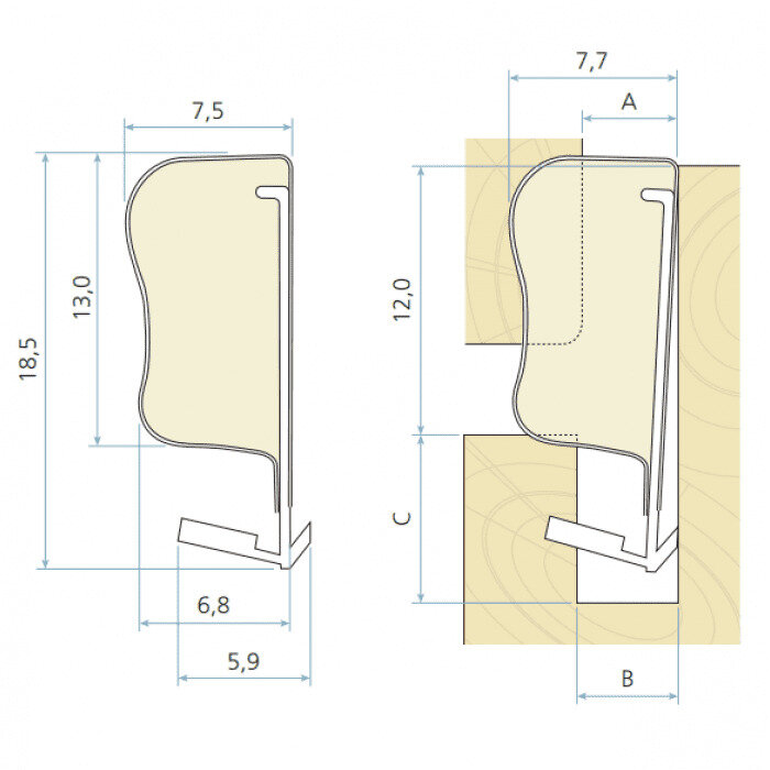 Уплотнитель оконный Schlegel Q-Lon QL 3053 белый Упаковка 10 метров