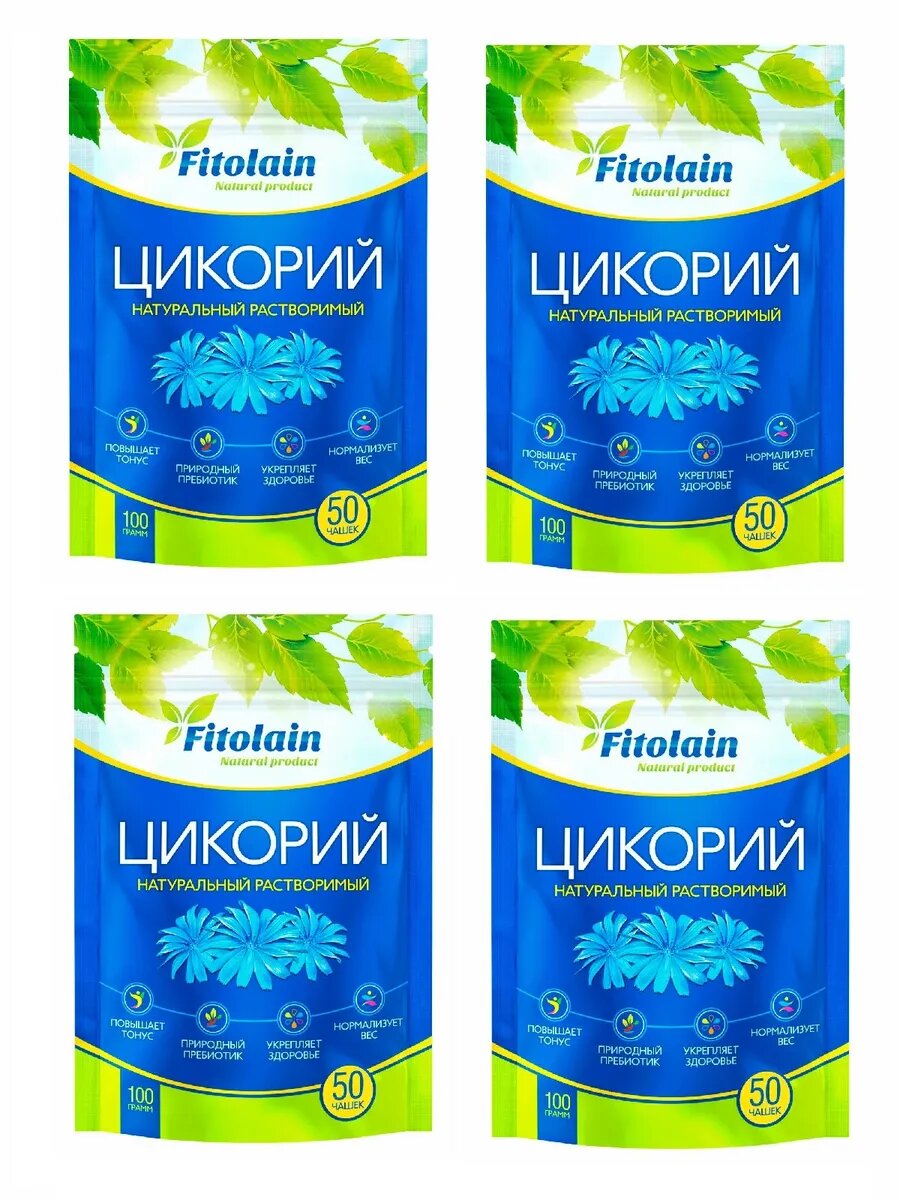 Цикорий Fitolain, 100 гр, 4 шт