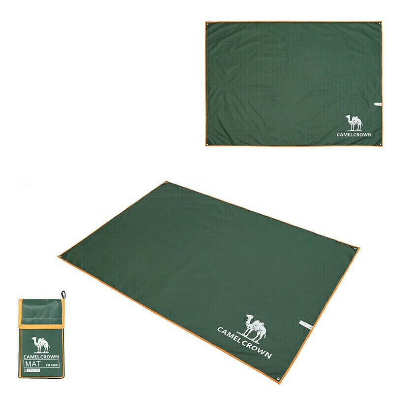 Camel Outdoor Ground Mat, Tent Camping Mat, Thickened Waterproof Wear-Resistant Picnic Mat, Oxford Cloth Moisture-Proof, A0S3H8O102, Army Green