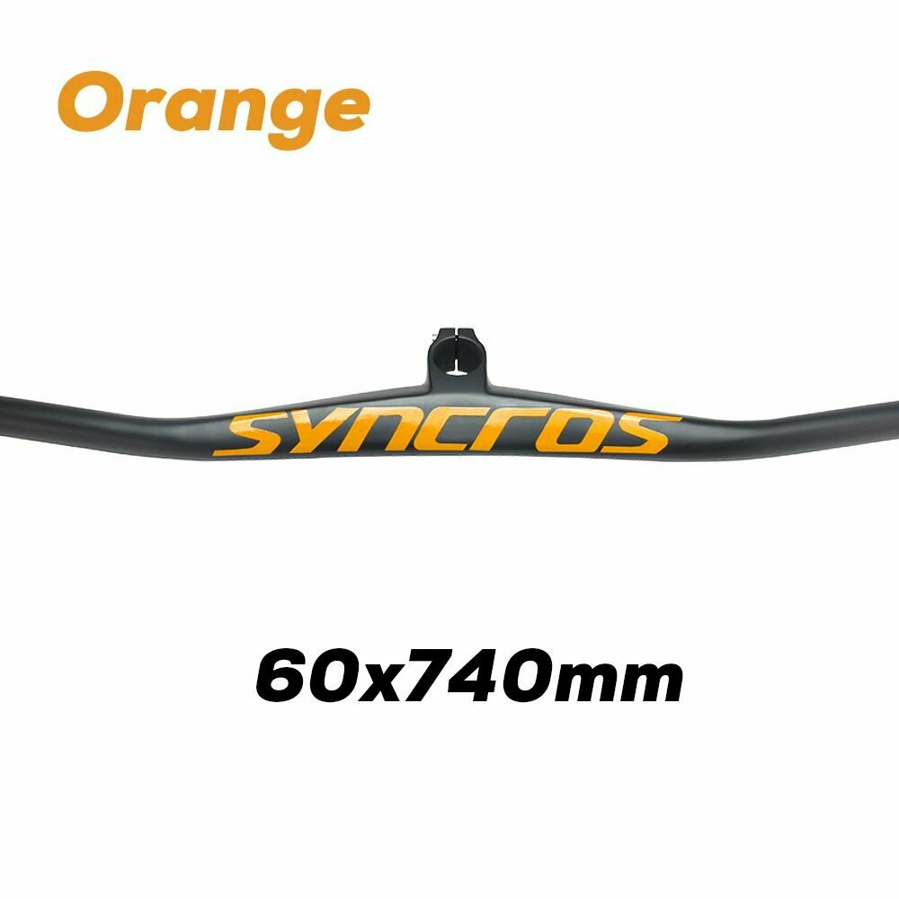 SYNCROS T800 Матовый интегрированный руль MTB на 2 градуса, полностью карбоновый, горизонтальный стержень 60 мм