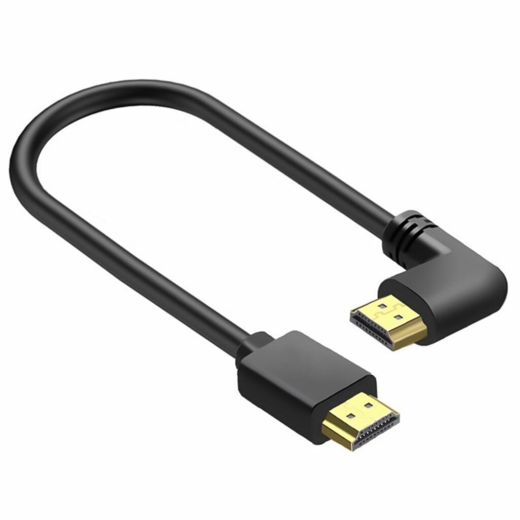 Кабель HD-видеокабеля HDMI2.0 от мужчины к мужчине под углом 90 4K60Hz-1,8 метра-согните вправо