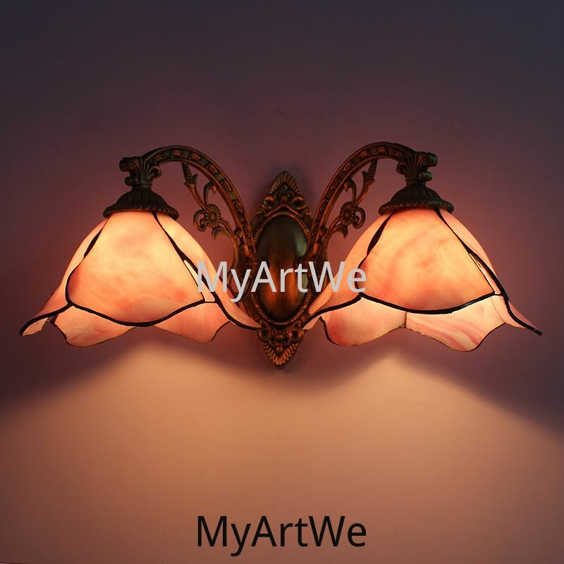 Светильник настенный MyArtWe M180W Двухрожковый настенный светильник Тиффани