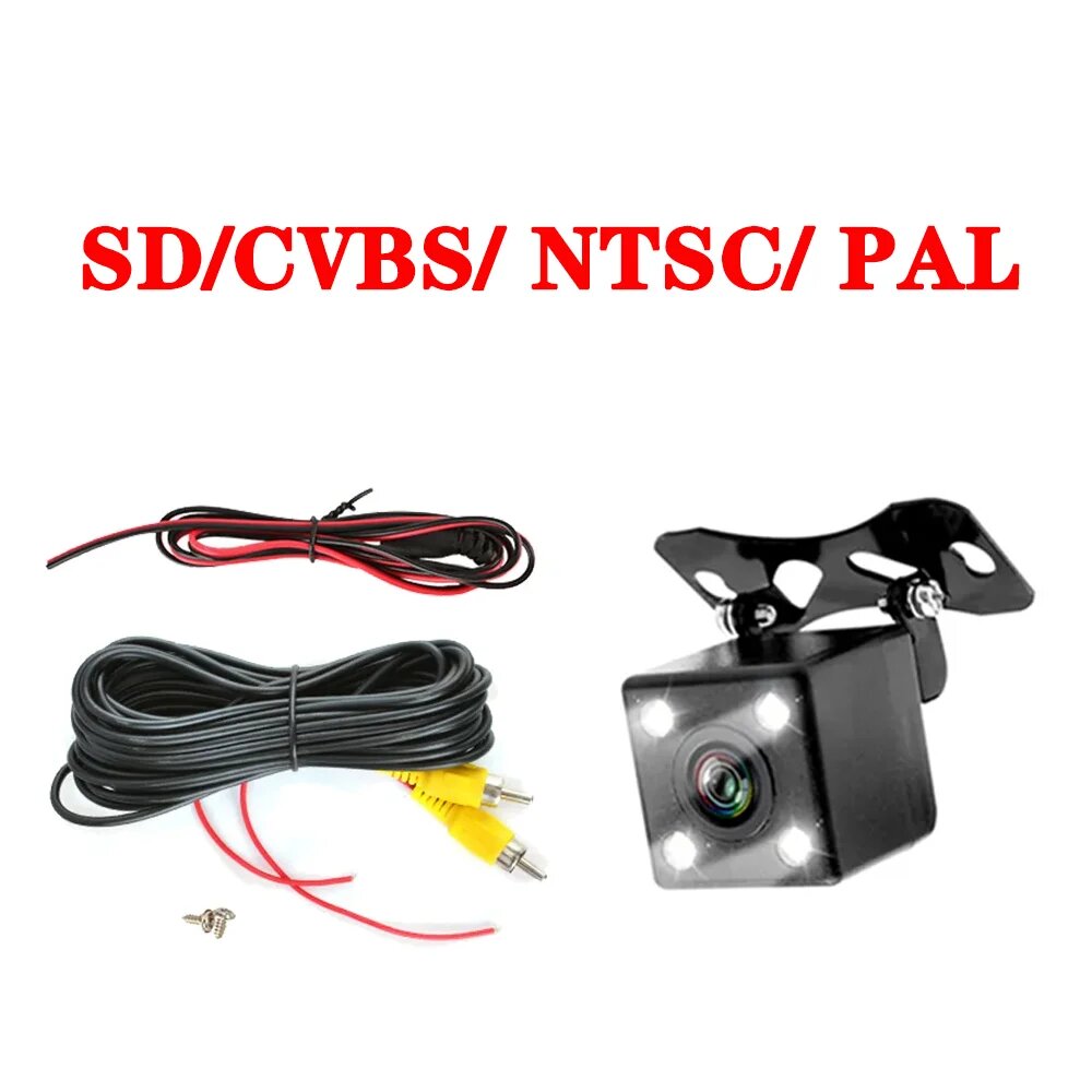 Автомобильная камера 360 AHD1080P 720P заднего вида с высоким разрешением, обратный мониторинг, 4LED