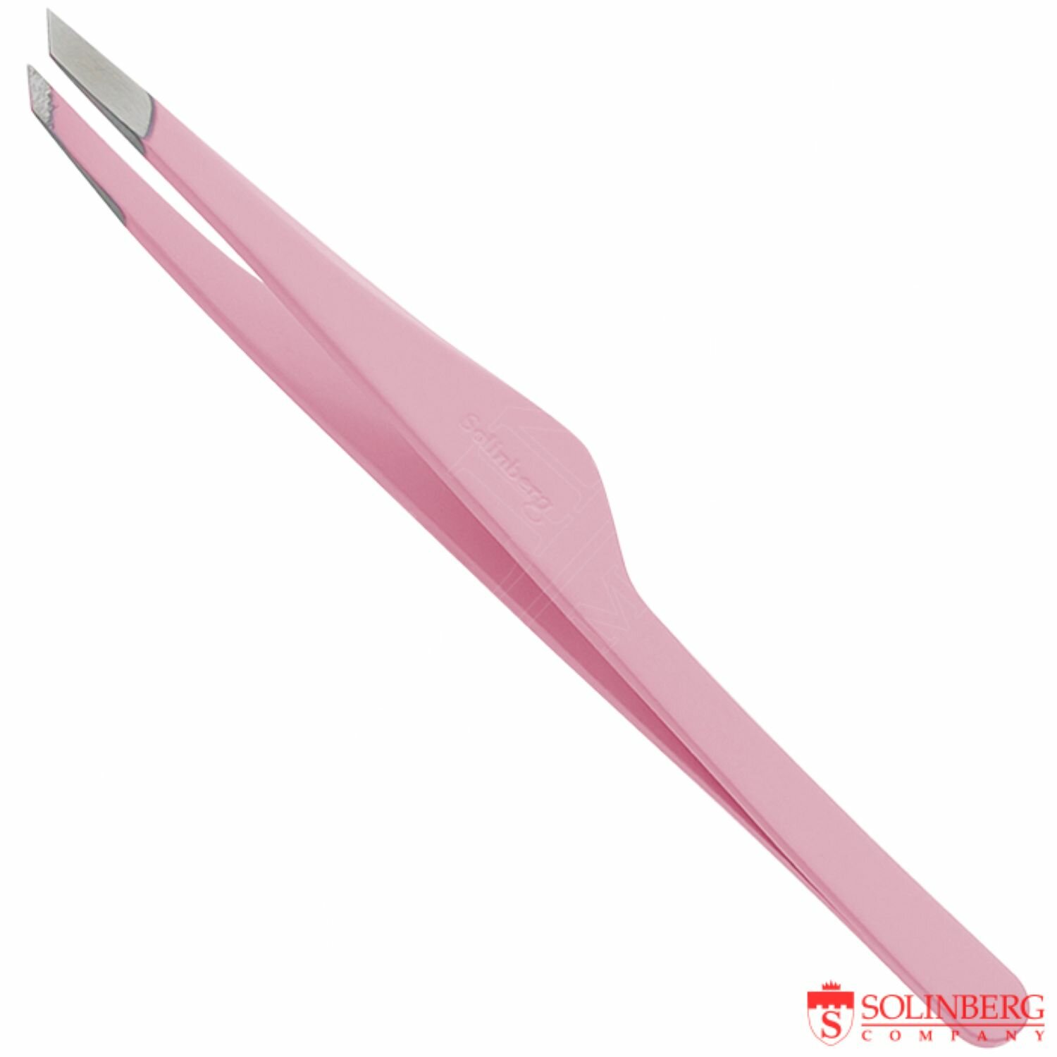 Пинцет для коррекции бровей Solinberg G804з (ручная заточка), Peach