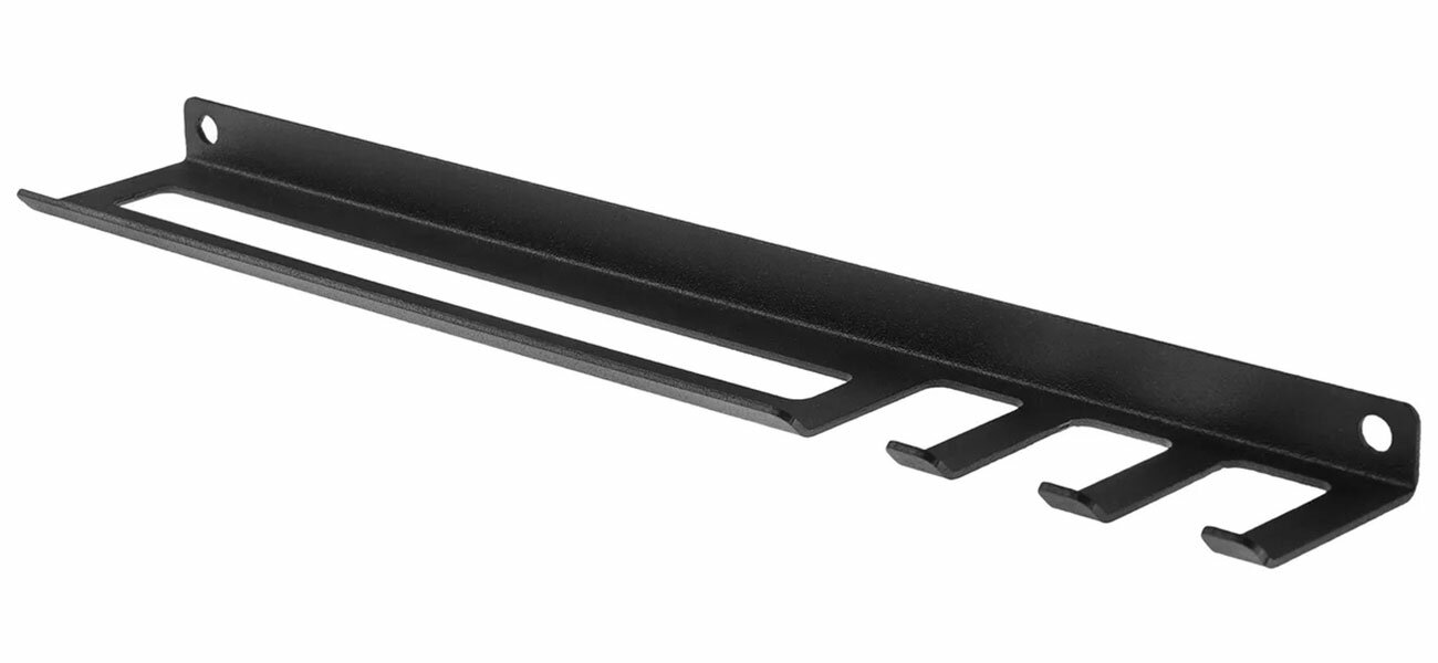 Держатель для хранения шампуров и аксессуаров барбекю Embodiment EMB-BARH-W-B, настенный, черный