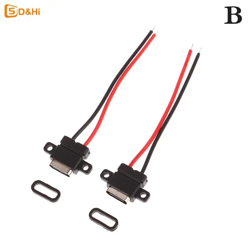 USB Type C водонепроницаемые разъемы SD&HI, Цвет: B, 2 шт.