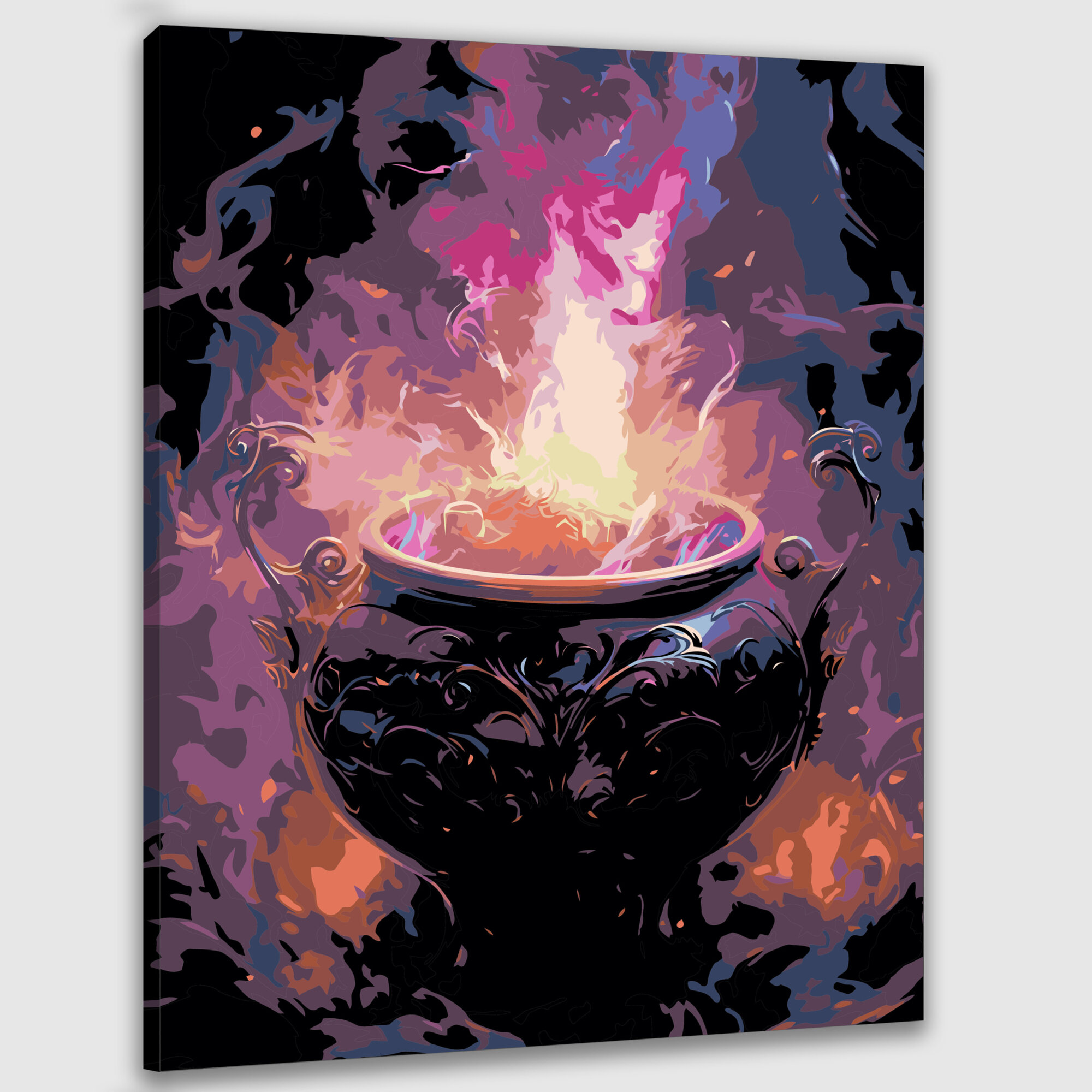 Картина по номерам 40x50 см, гусь, белый, корона, гербы, родословная, цифровая картина