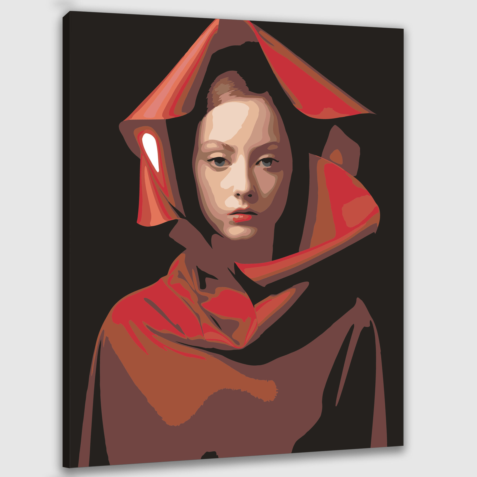 Картина по номерам 40x50 см, картина, Эми Джадд, большая роза, голова, лицо