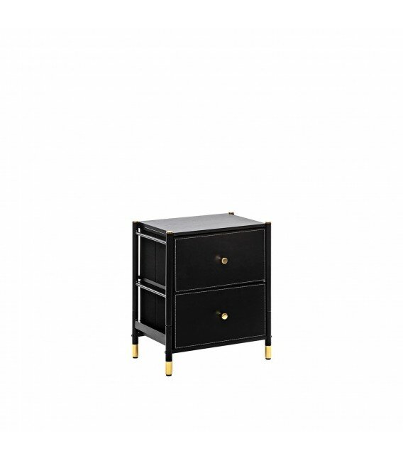 Комод Leset Хайди 2 ящика, черный