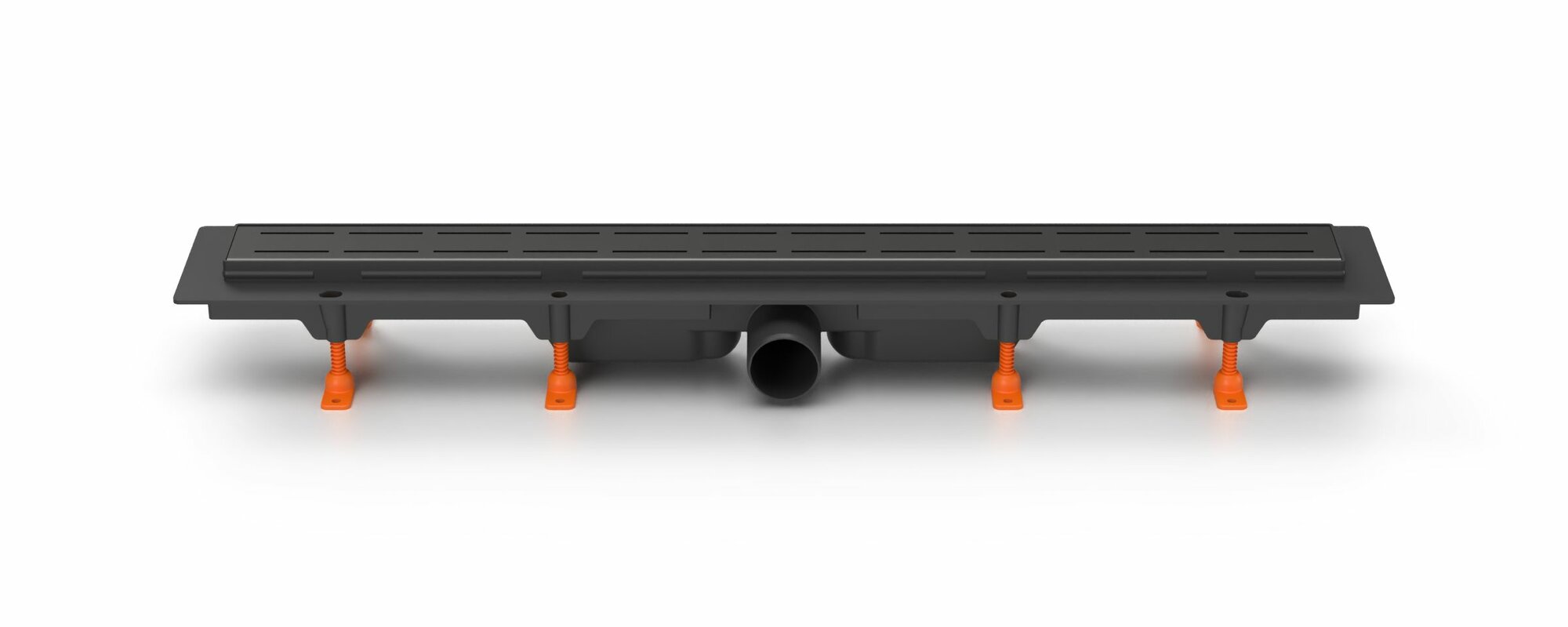 Душевой трап-лоток MCH Chudej боковой слив 40, рамка пластик, 750мм LINE черный мат