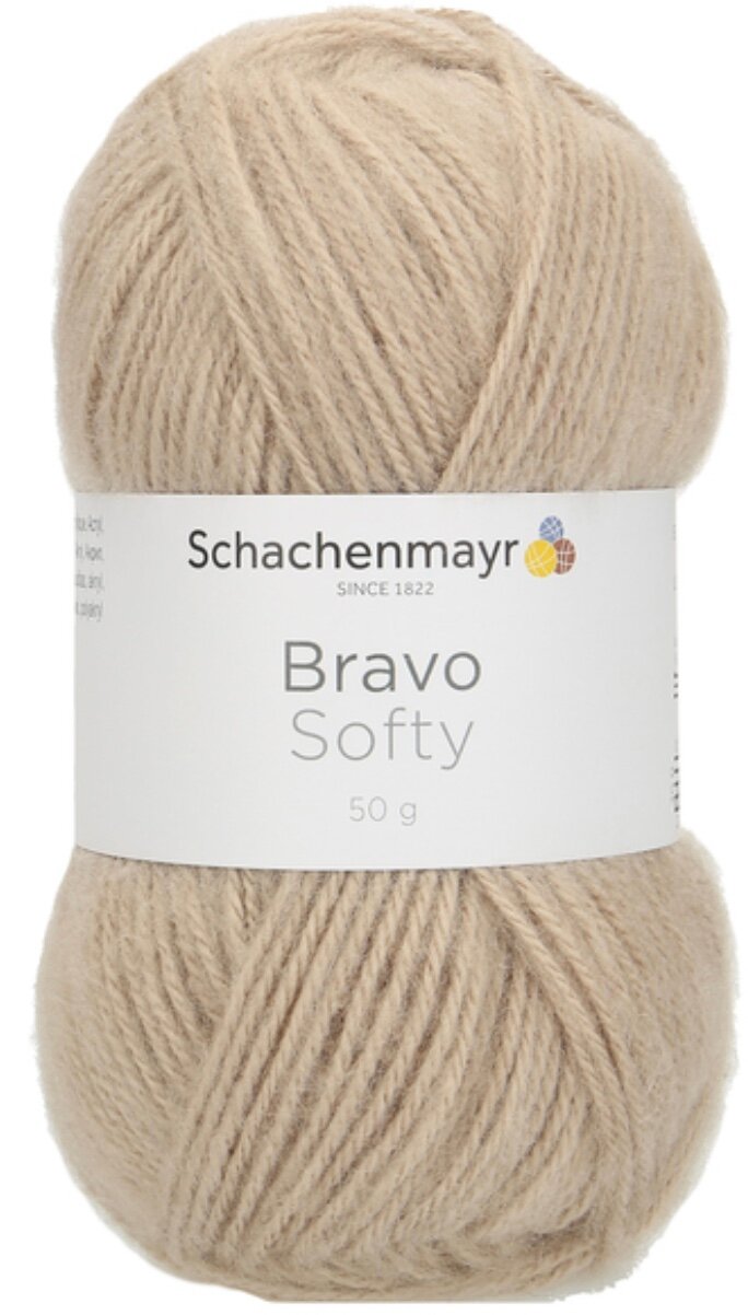 Bravo Softy /Браво Софти/ пряжа Schachenmayr, MEZ, 9807589 (08267, sisal meliert (сизаль), бежевый)